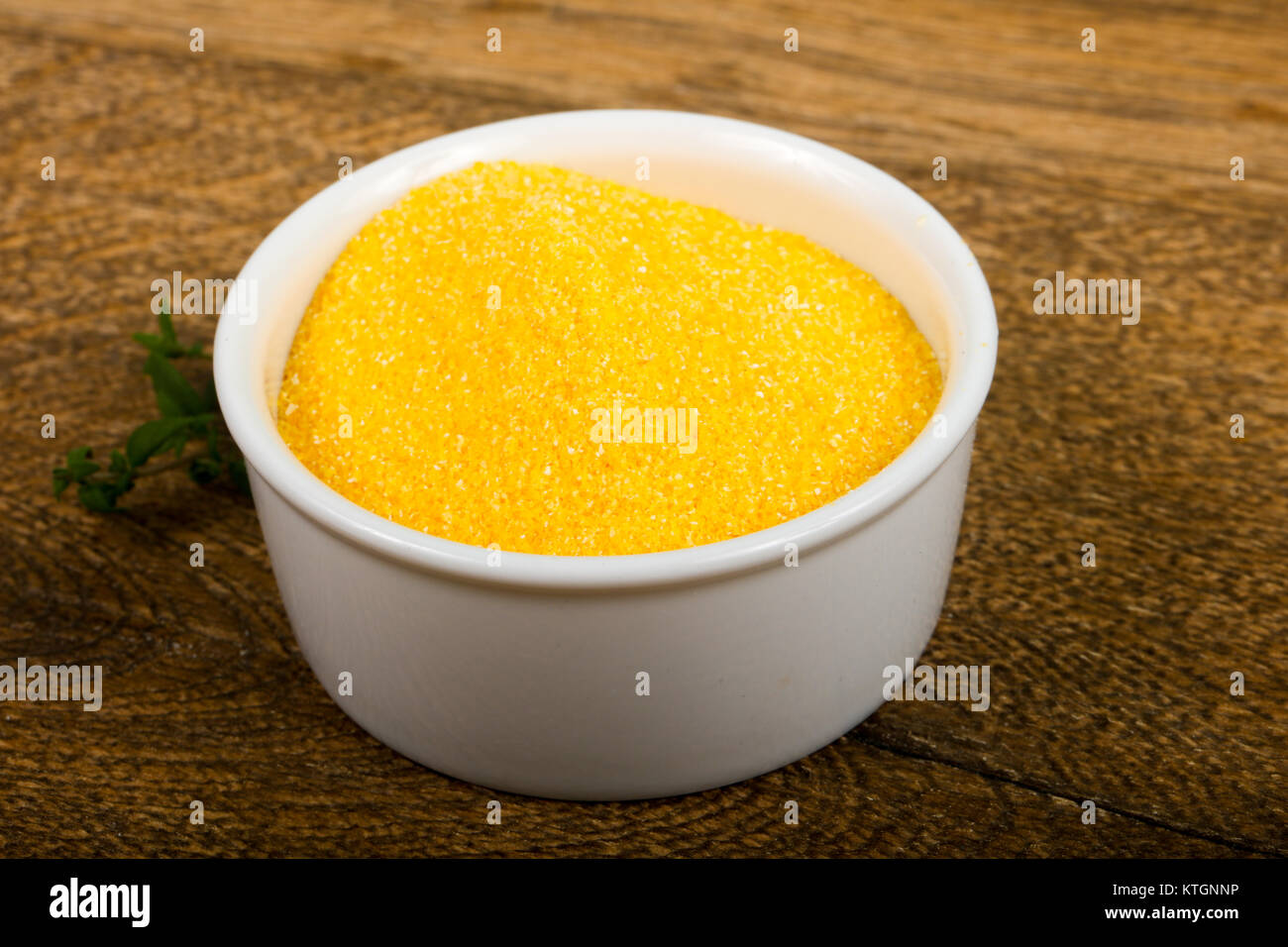 Raw polenta ready for cooking Stock Photo - Alamy