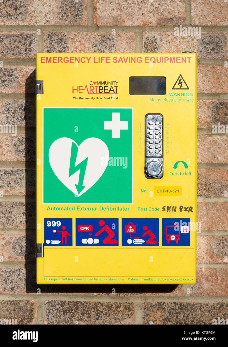 Automated External Defibrillator emergency life saving equipment ...