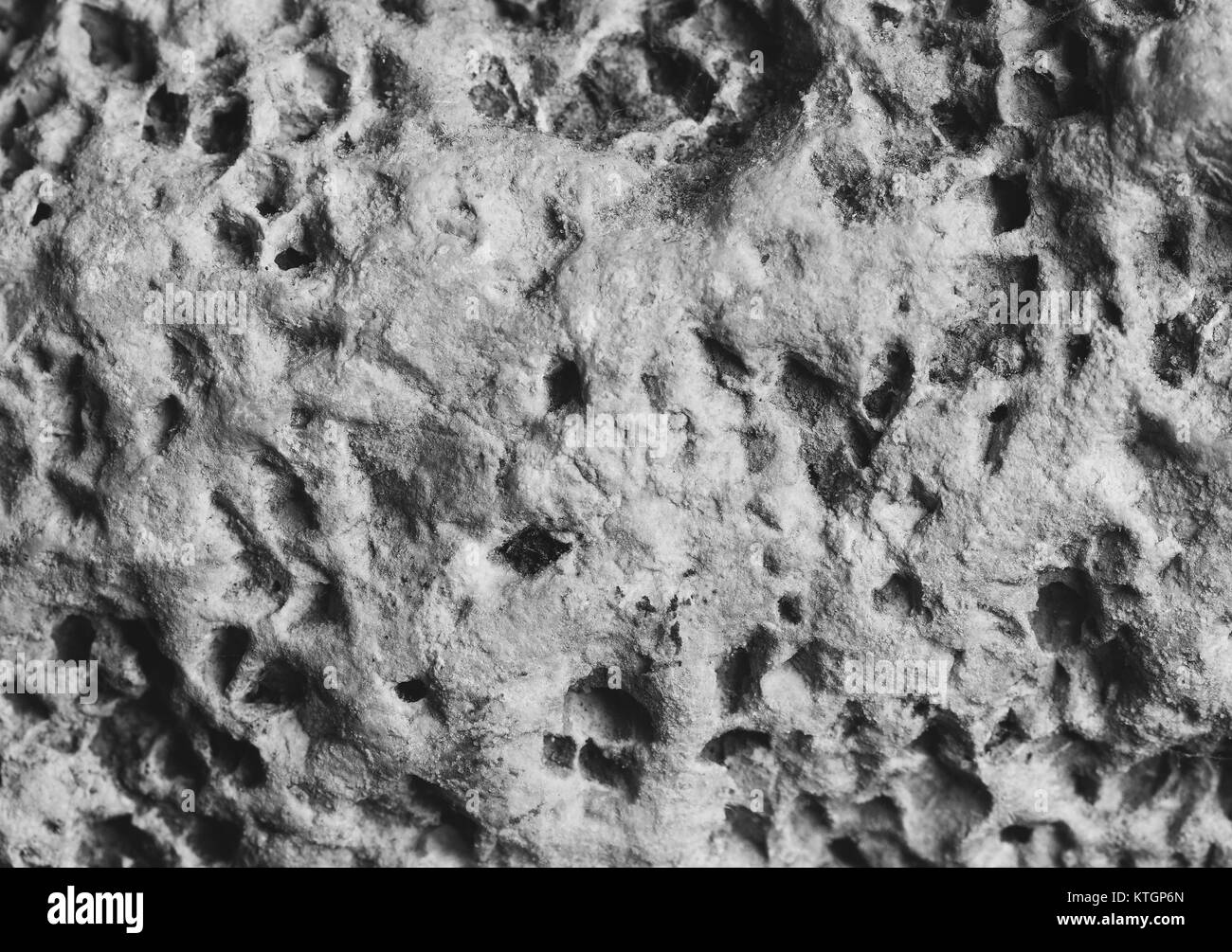 the porous texture of the stone flagstones limestone, black and white ...