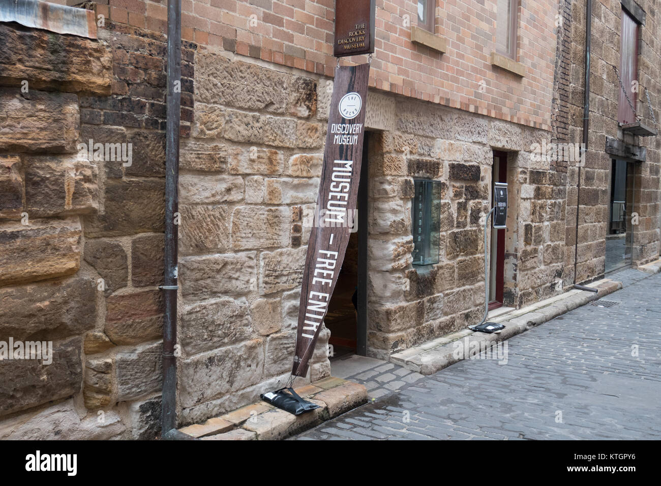 Sydney the rocks museum Stock Photo - Alamy