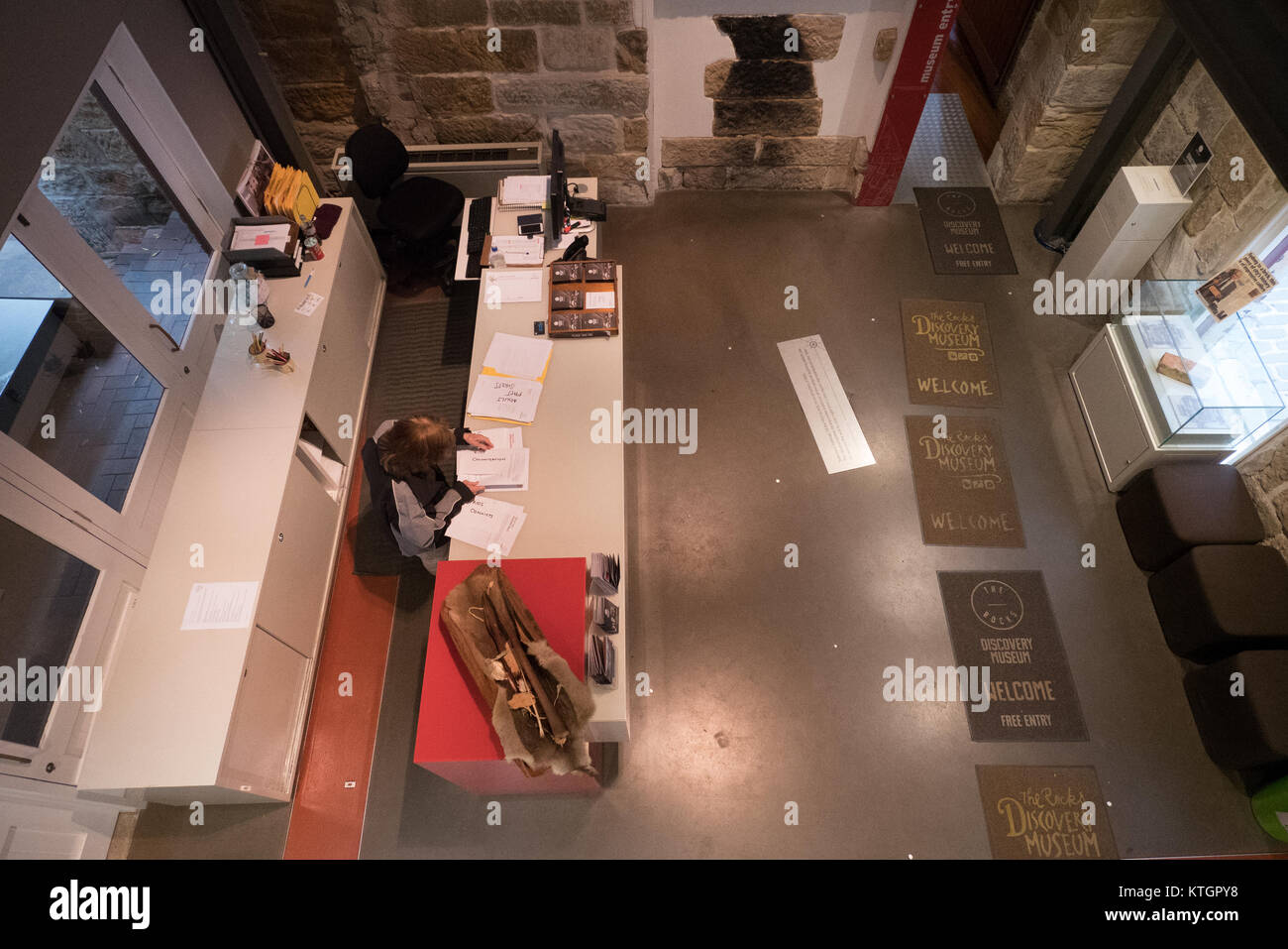 Sydney the rocks museum Stock Photo - Alamy