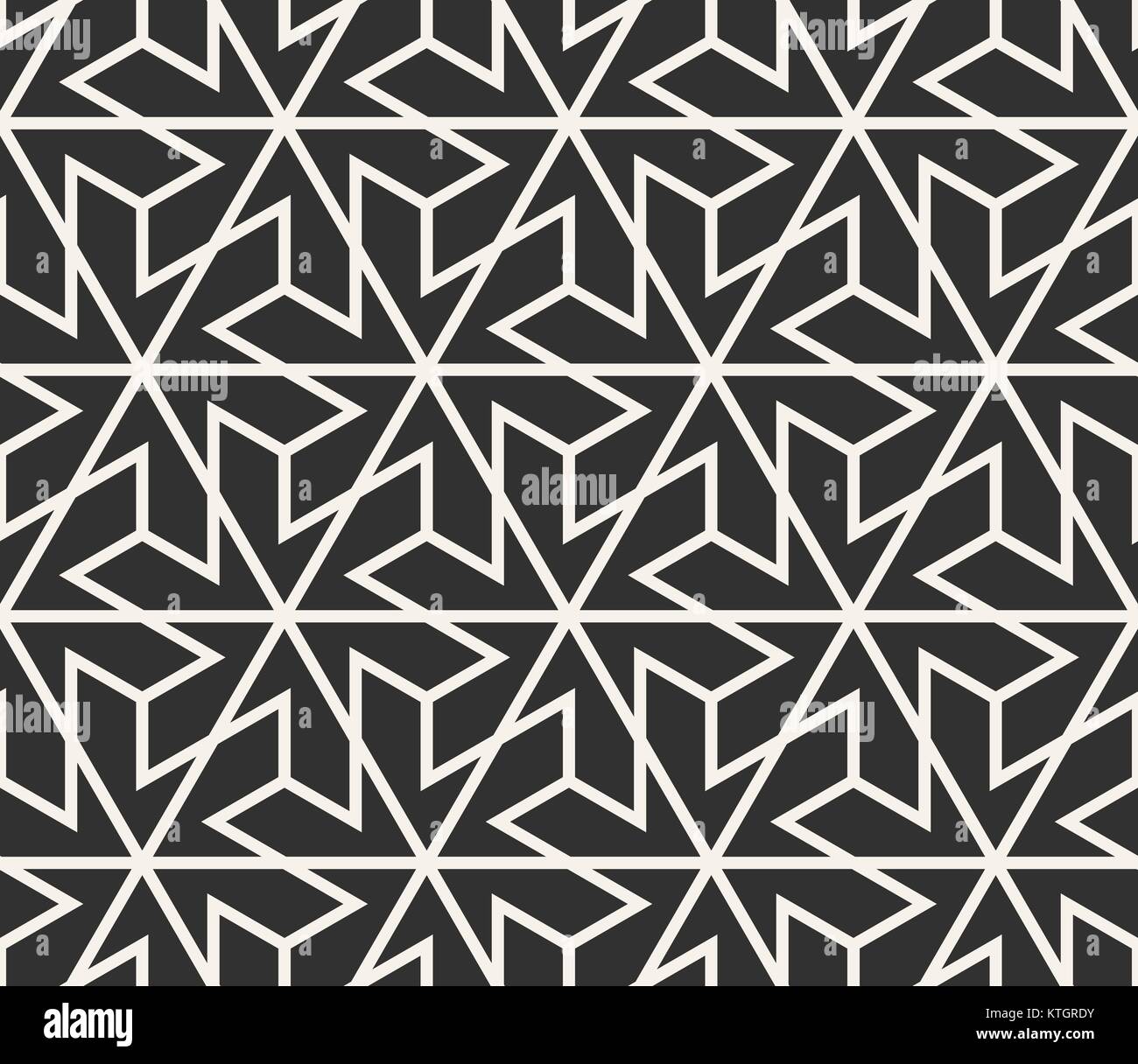 Vector seamless lines pattern. Modern stylish triangle shapes texture ...