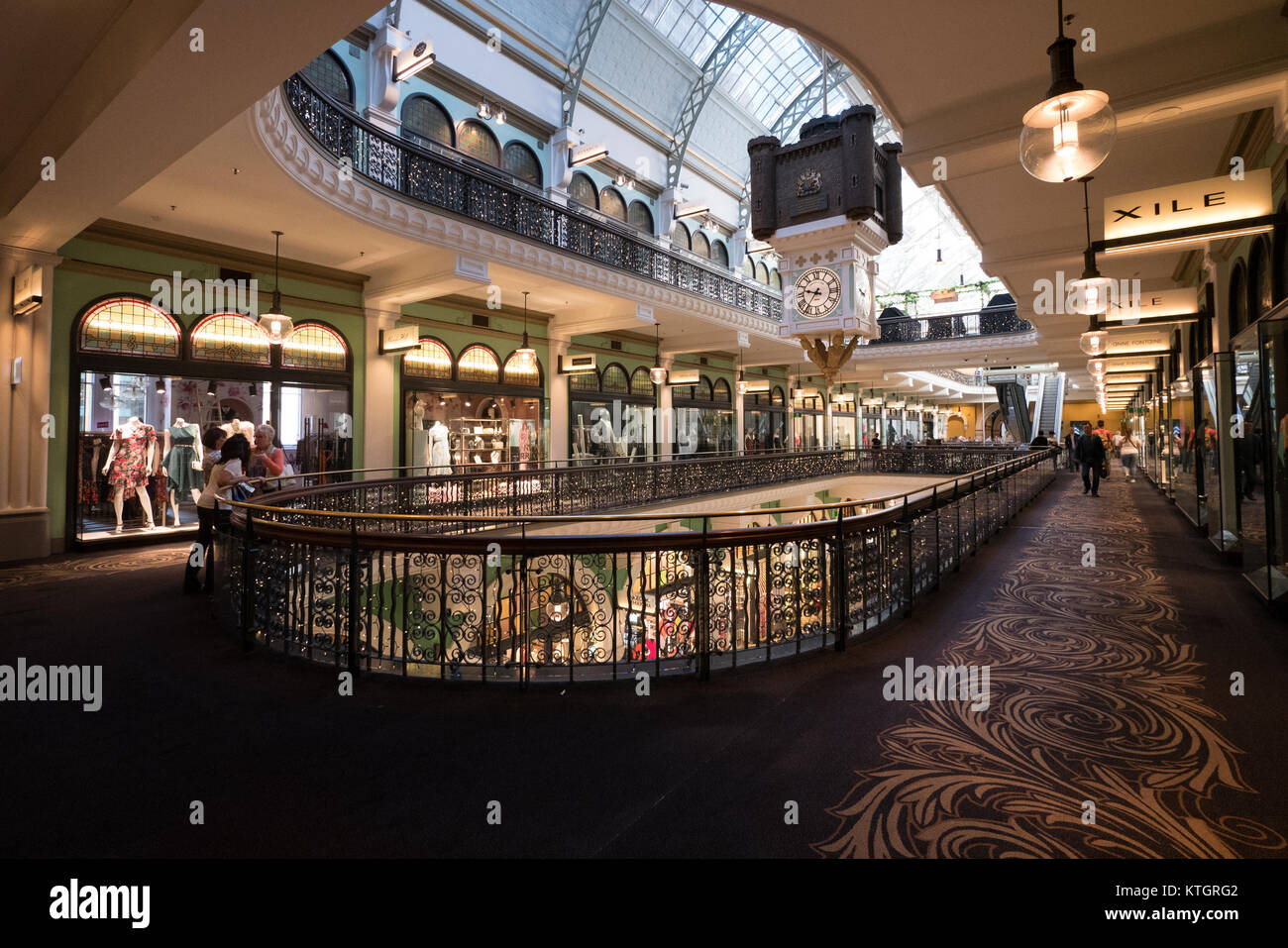 historic shopping mall queen victoria building in sydney Stock Photo ...
