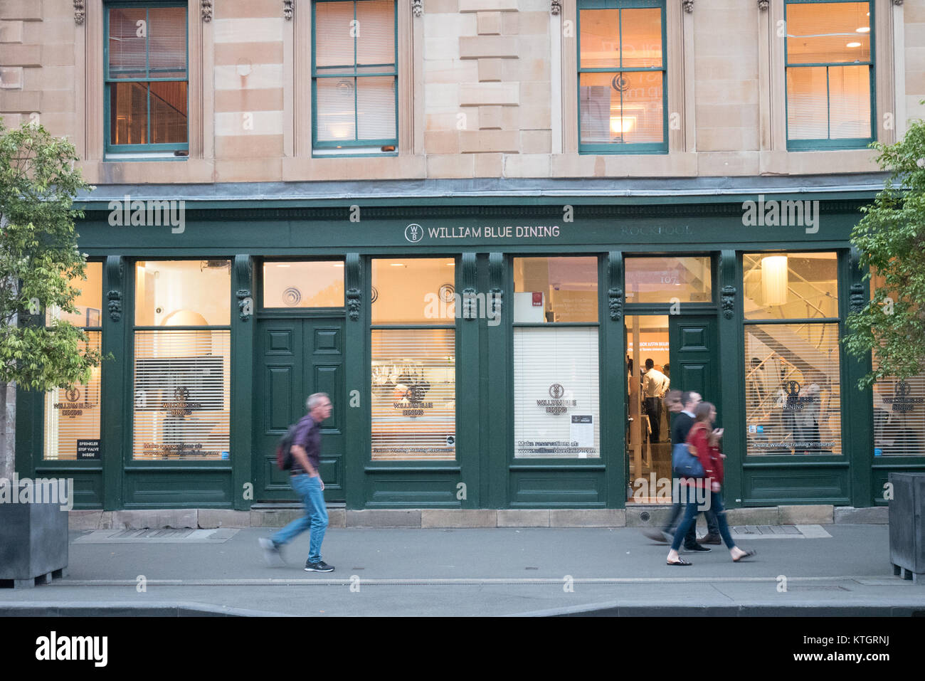 william blue dining restaurant Stock Photo - Alamy