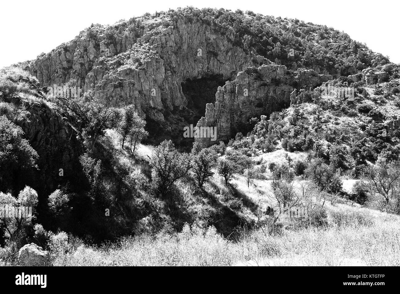 This photograph shows the Sycamore Canyon area, likely referring to a ...