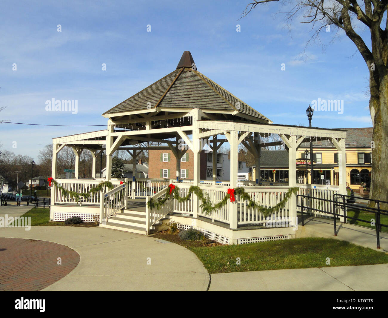 The bandstand in South Hadley, Massachusetts, captured in this ...