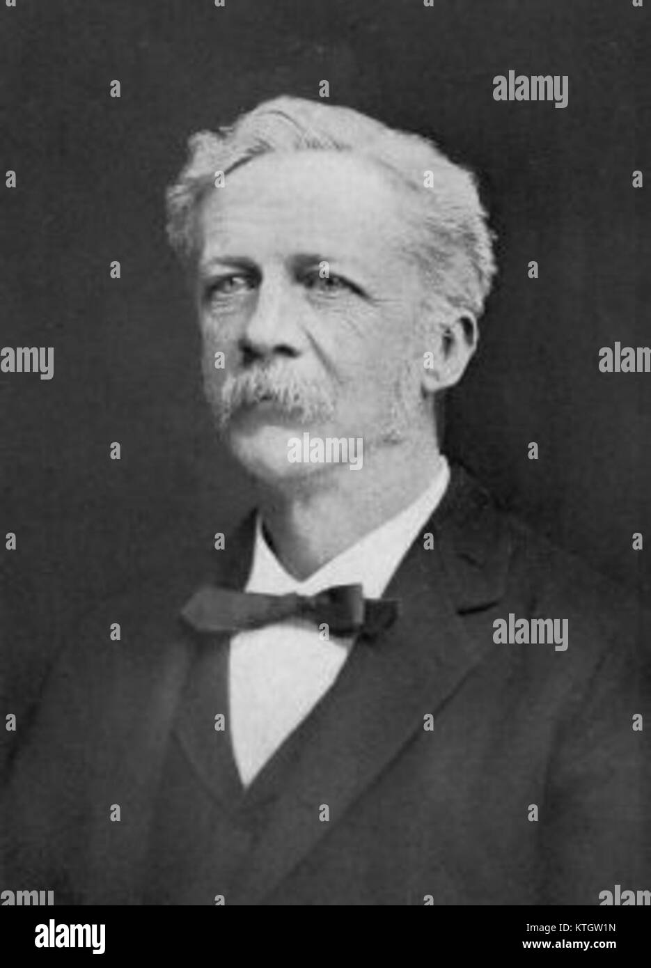 A portrait of Henry Morton, who was a renowned scientist and educator ...