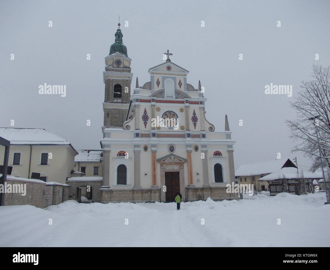 The Basilica of Mary Help of Christians, located in Brezje, Slovenia ...