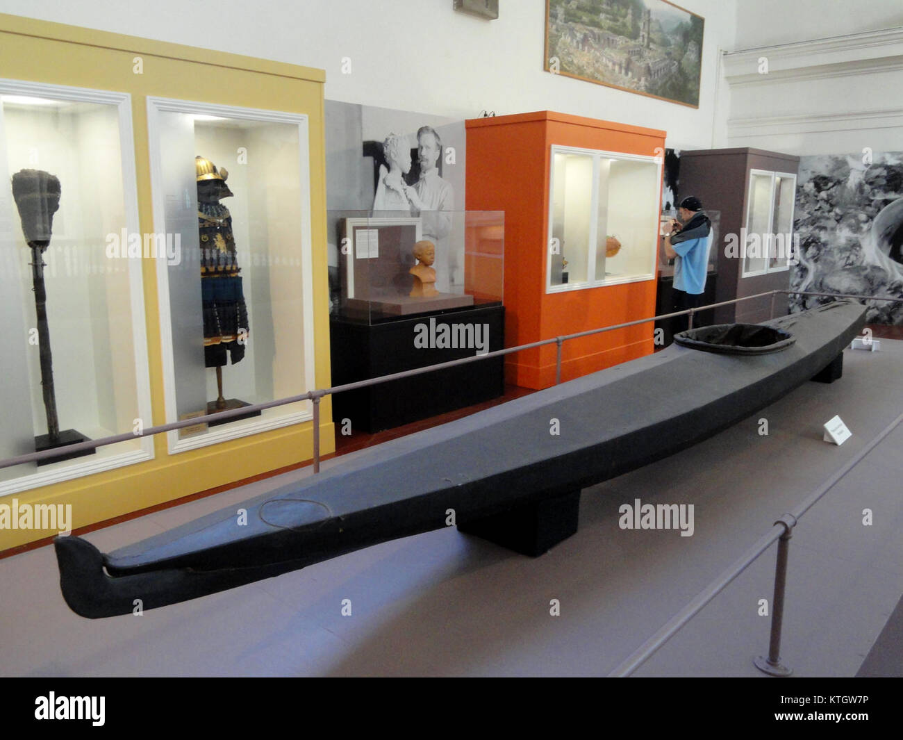 The Baidarka, a traditional Aleutian kayak from the 1800s, represents ...