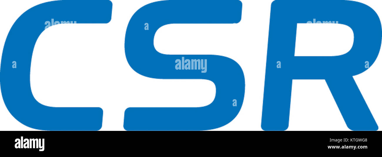 The CSR plc logo from September 2013 represents the branding of the ...
