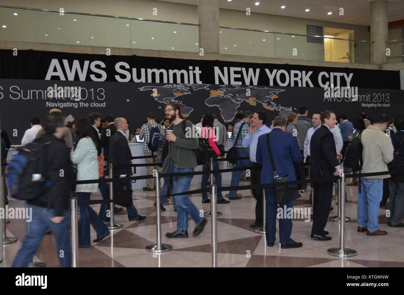Photograph from the AWS Summit 2013 held at the Javits Convention ...