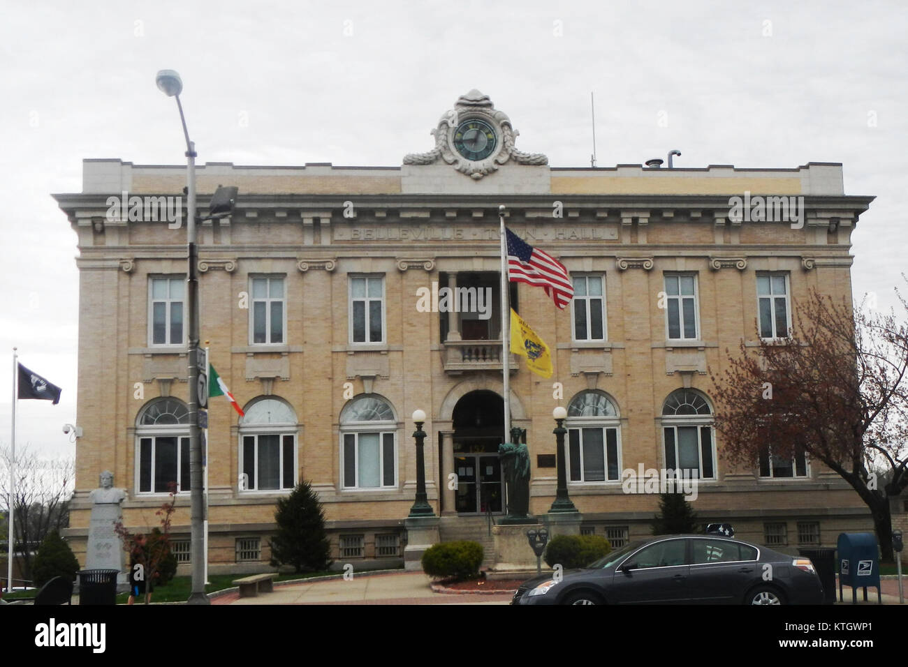 The Belleville Town Hall, located on Washington Avenue, is a historical ...