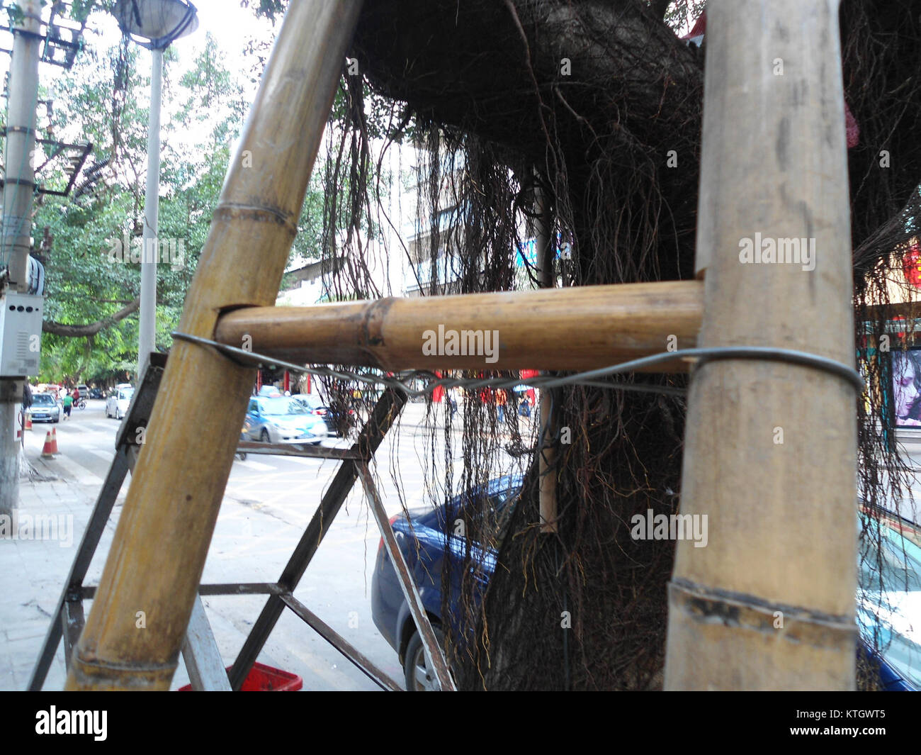 Old Bamboo Ladder High Resolution Stock Photography and Images - Alamy