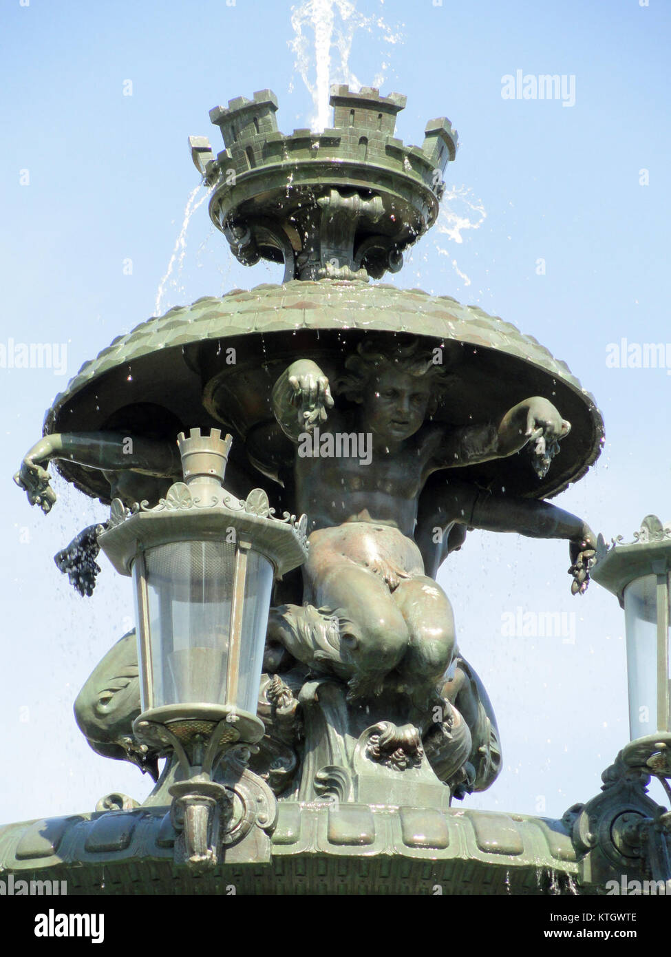 The Bartholdi Fountain, located in Washington D.C., is an ornamental ...