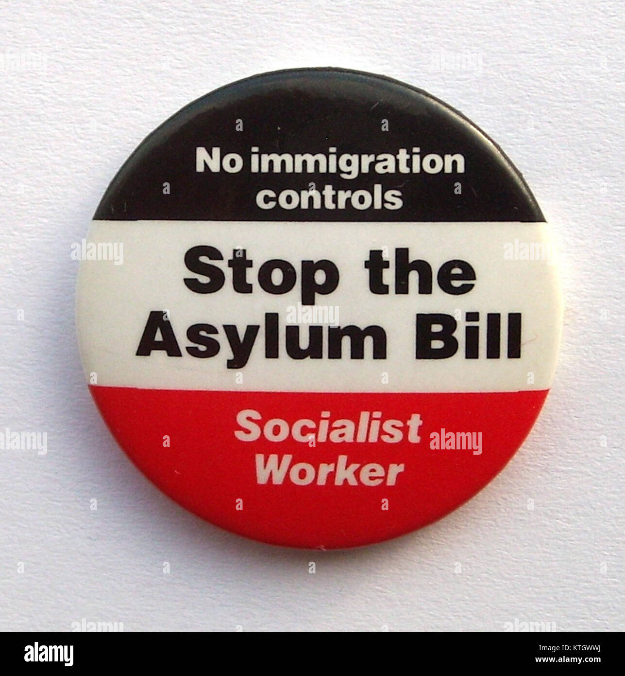 A badge used by asylum workers or officials, potentially related to ...