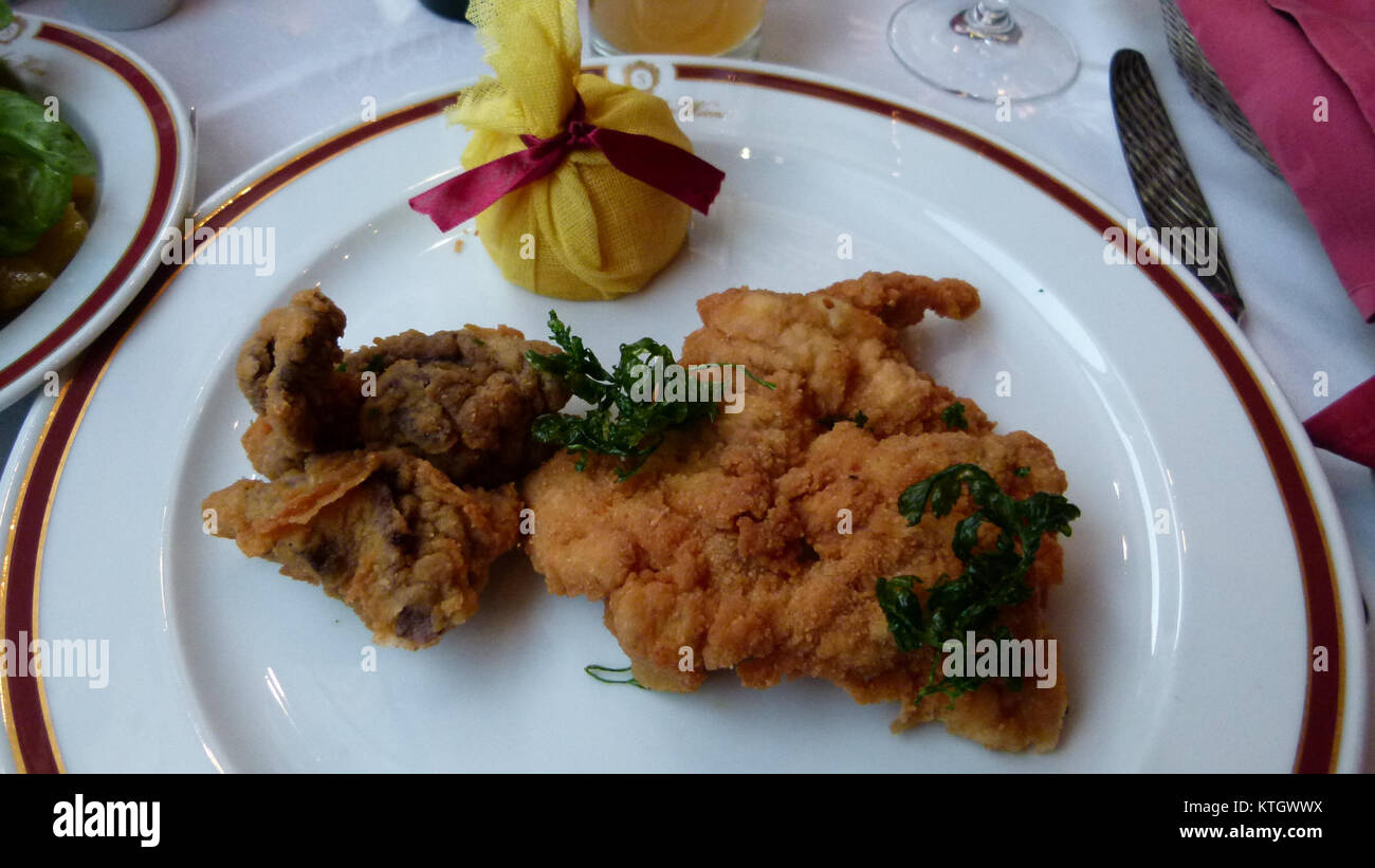 Backhendl is a traditional Austrian dish consisting of fried chicken ...