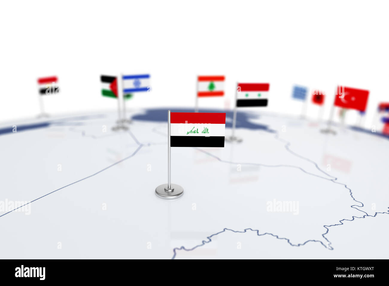 Iraq borders hi-res stock photography and images - Alamy