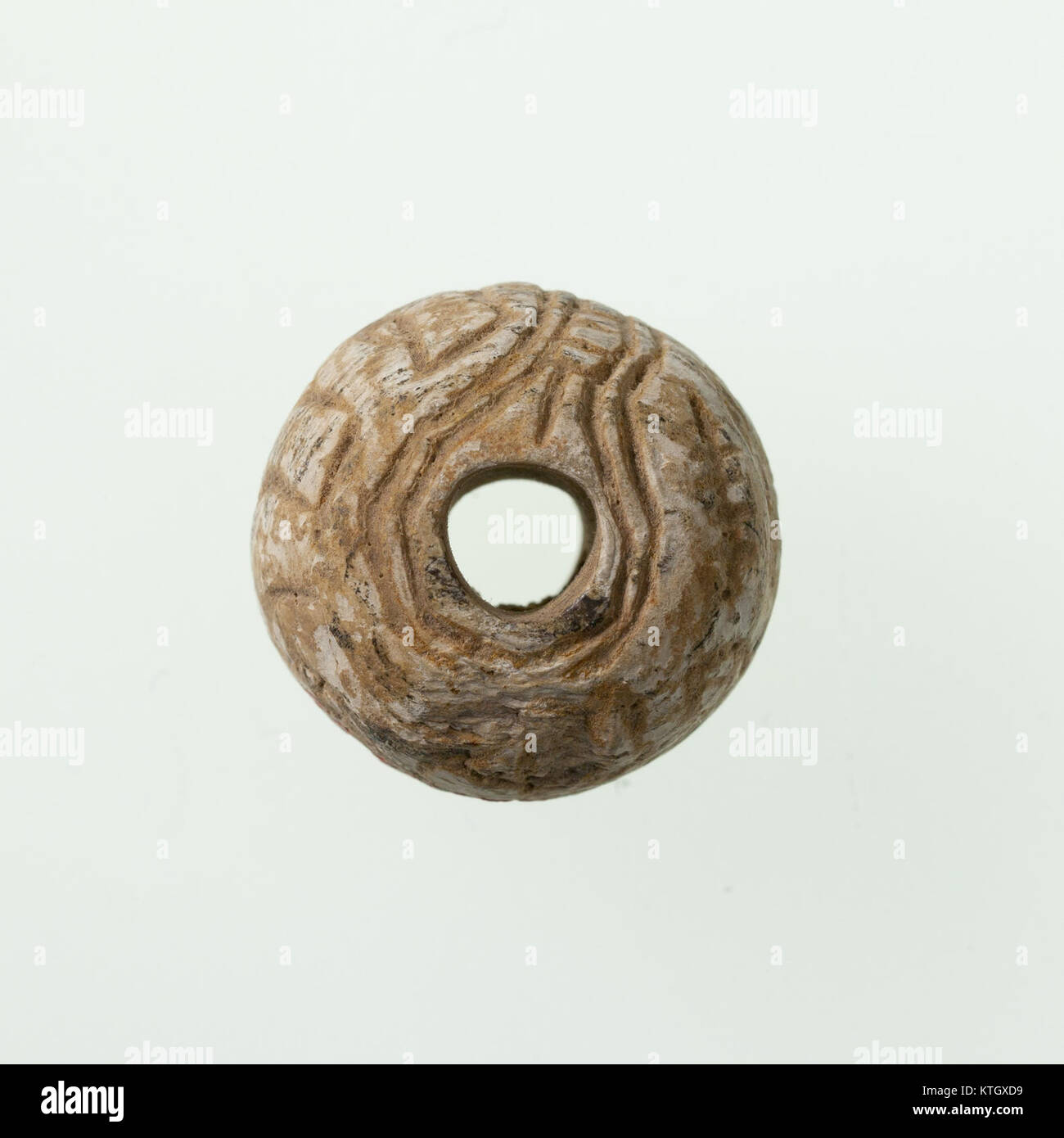 This bead, identified as belonging to Amenemhat II, an ancient Egyptian ...