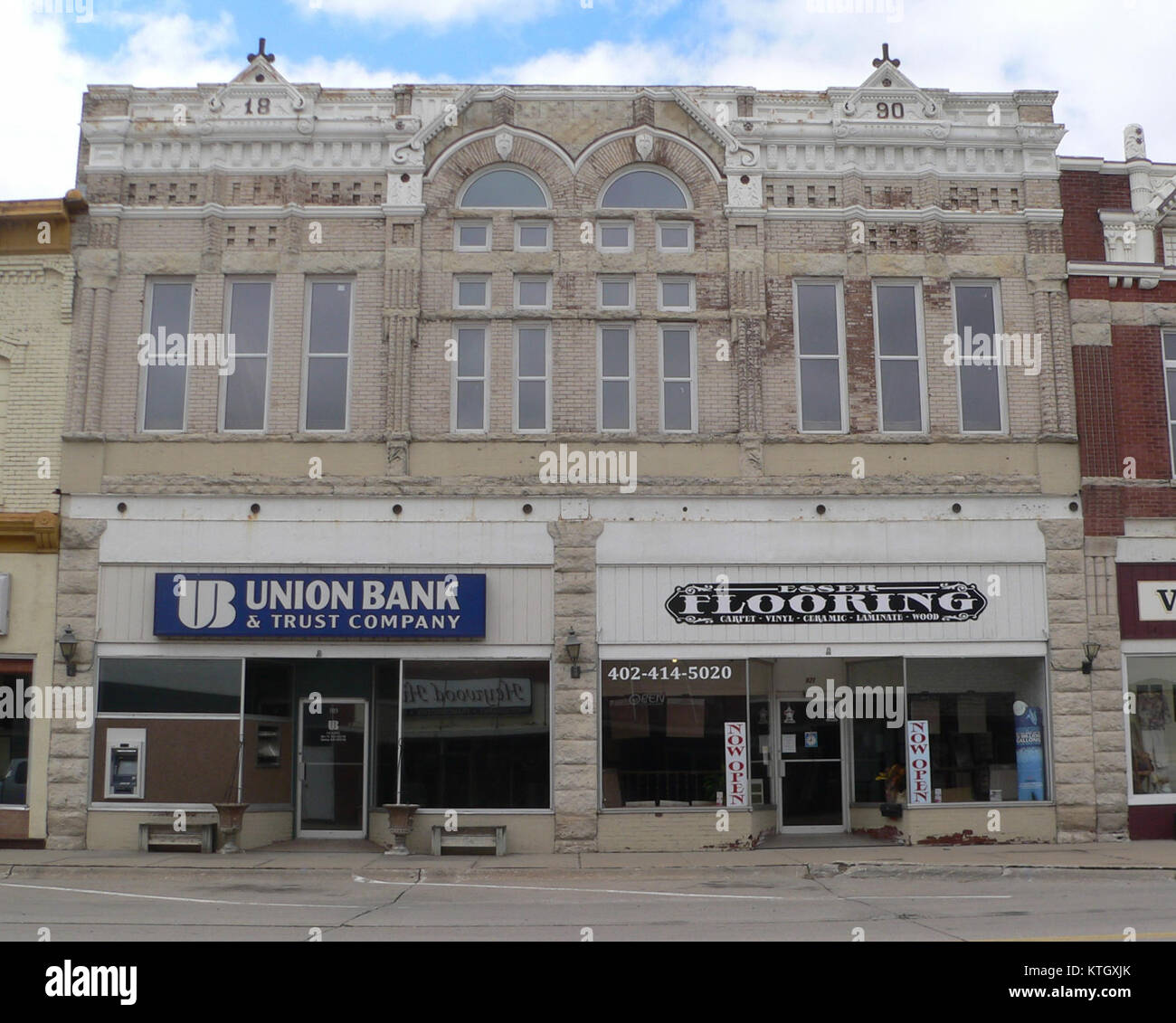 A view of the New Opera House in Auburn, Nebraska, taken from the north ...