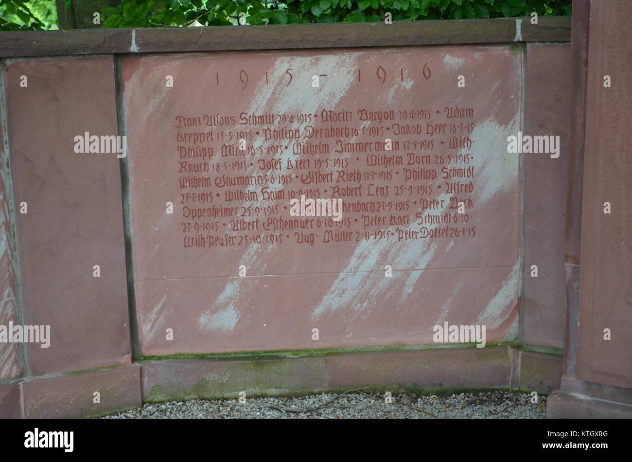 This photograph shows the Kriegerdenkmal (War Memorial) located in the ...