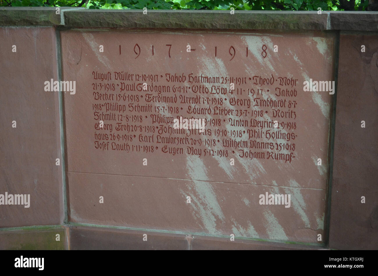The Kriegerdenkmal in Bad Camberg, Germany, commemorates fallen ...