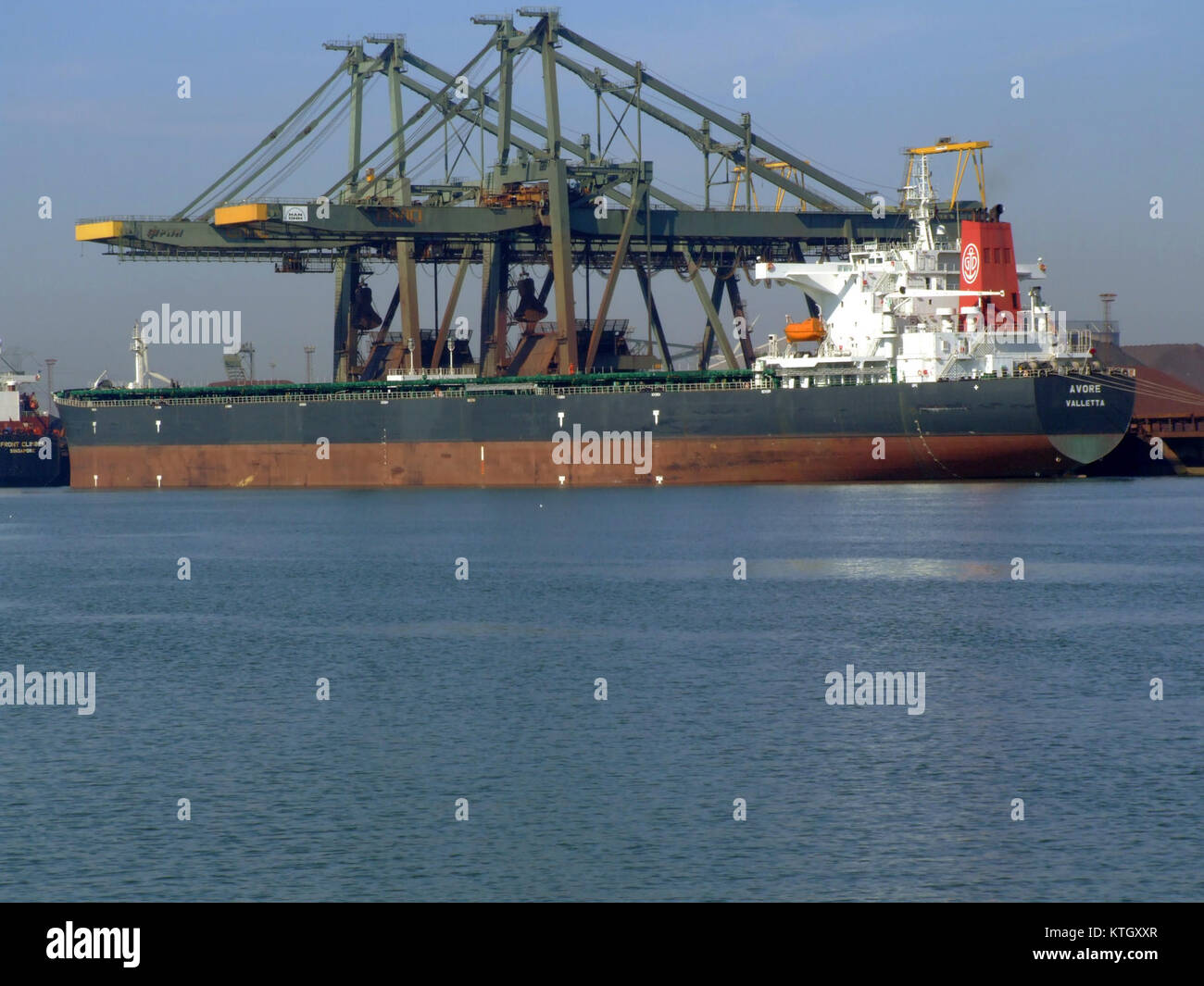This image captures the Avore, a vessel identified by its IMO number ...