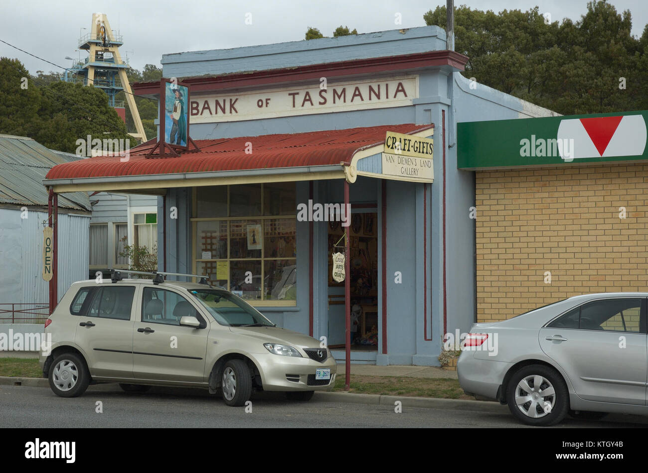 The Bank of Tasmania's Beaconsfield branch, located in Tasmania ...