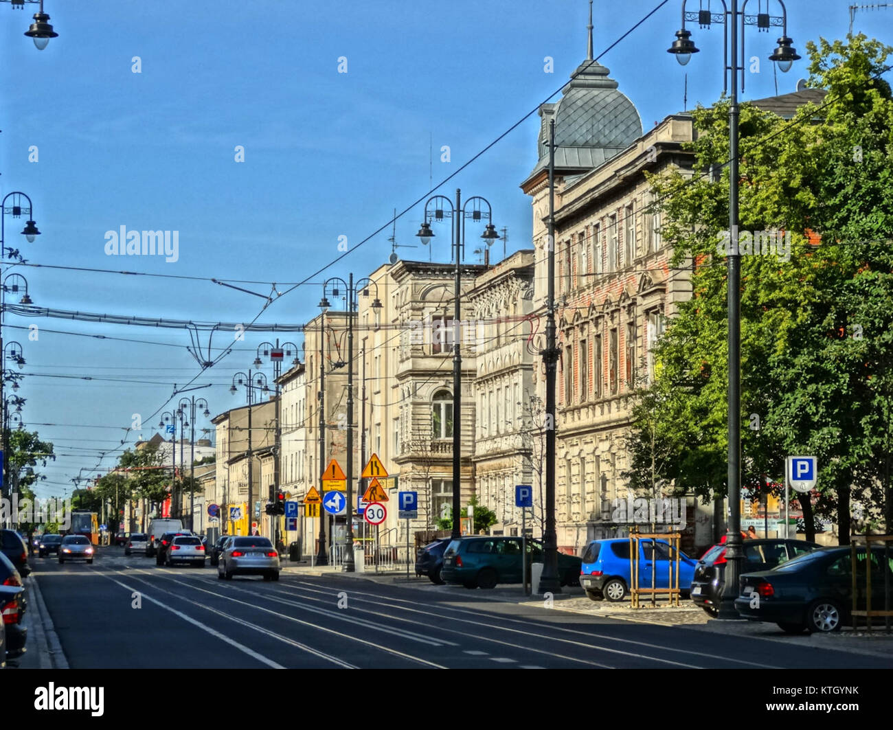 This image features the building at Gdanska Street in Poland, taken in ...