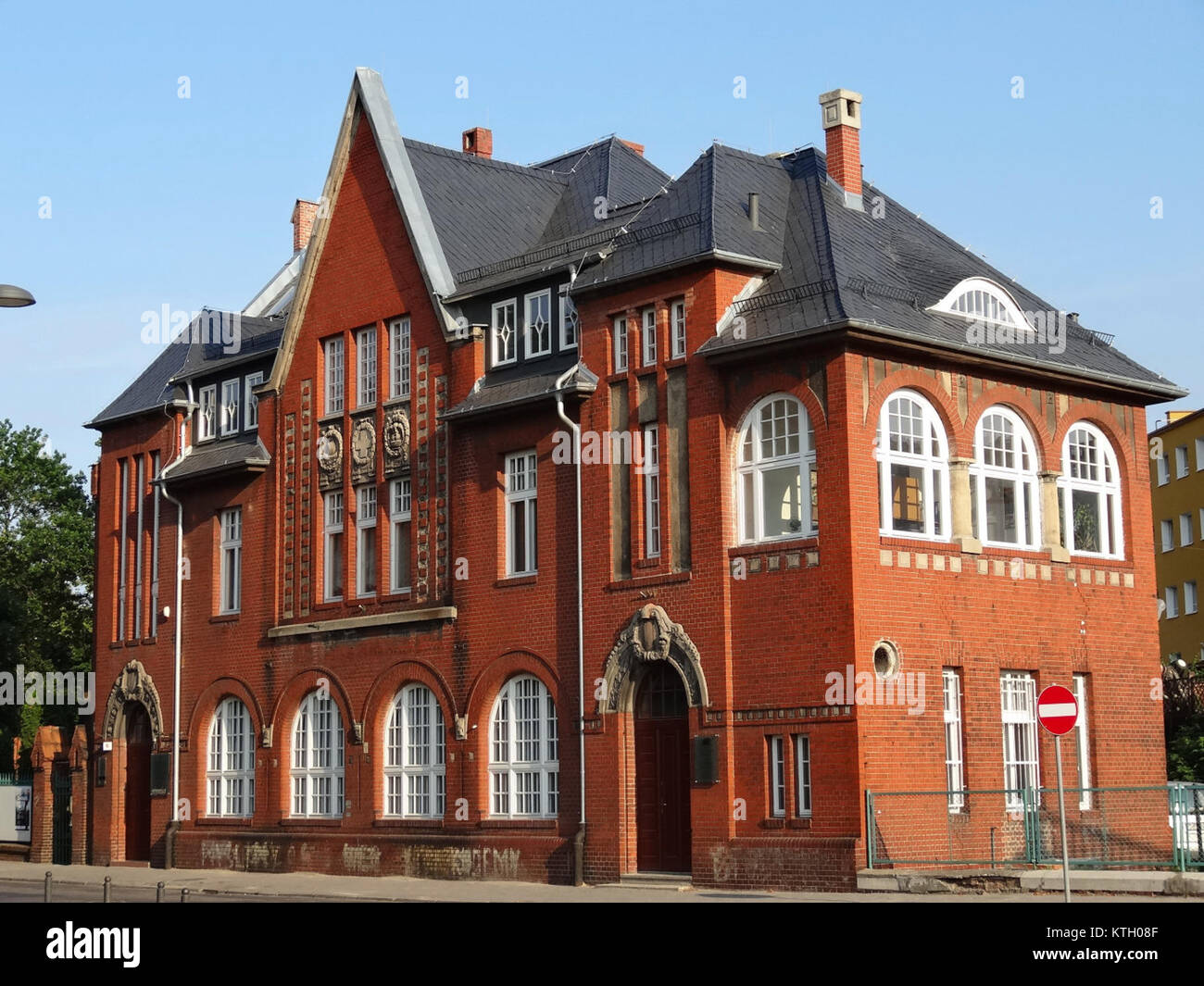 The WOK Stara Ochronka building in Poland was photographed on July 4 ...