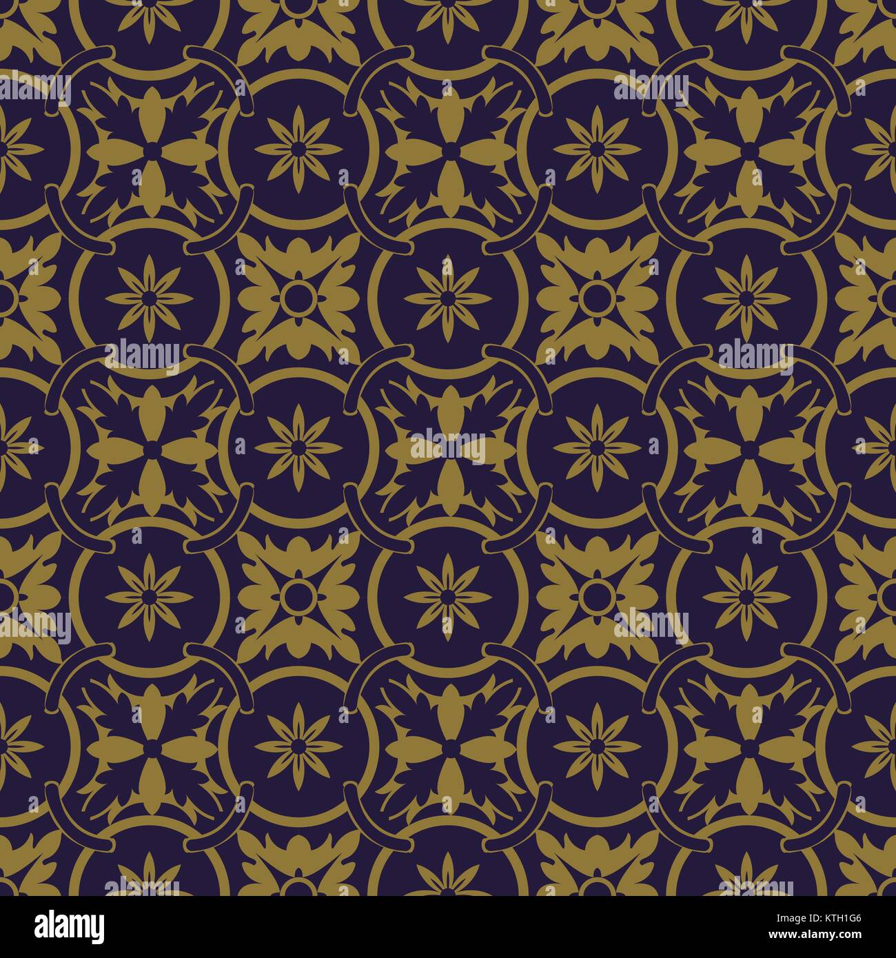 Seamless retro worn out background round flower cross Stock Vector ...