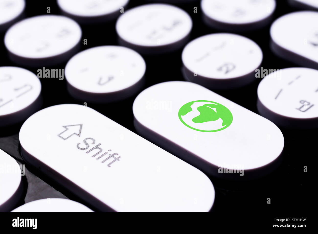 world symbol on keyboard Stock Photo - Alamy