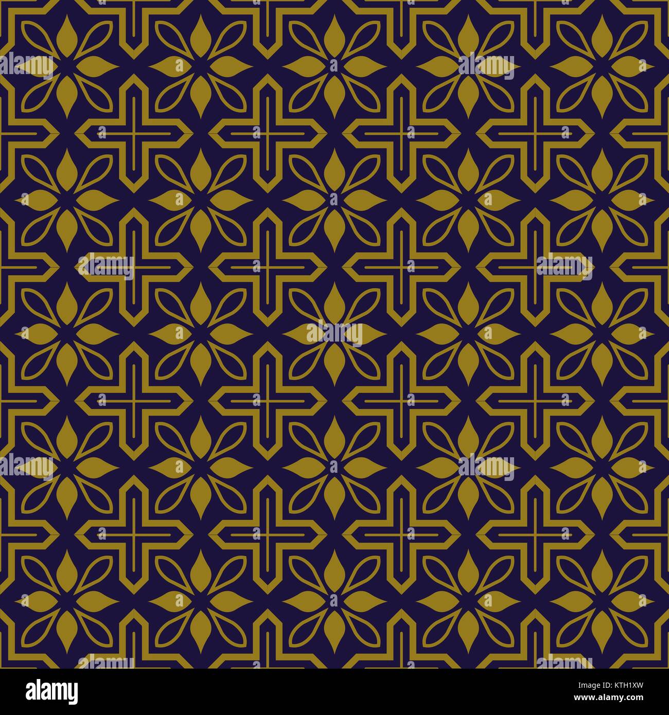 Seamless retro worn out background cross geometry flower Stock Vector ...