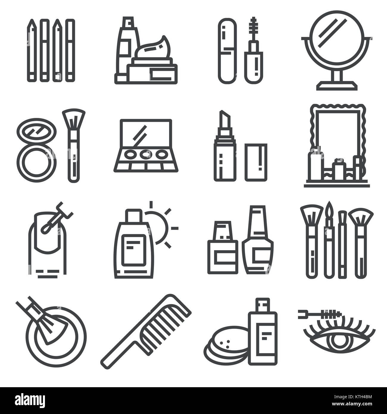 Black And White Makeup Icon Icon Beauty Cosmetics