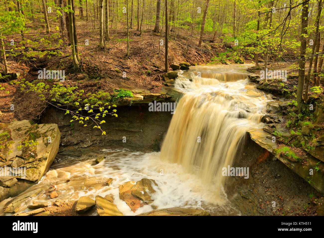 Blue Hen Falls, Cuyahoga Valley National Park, Brecksville, Ohio, USA Stock Photo - Alamy