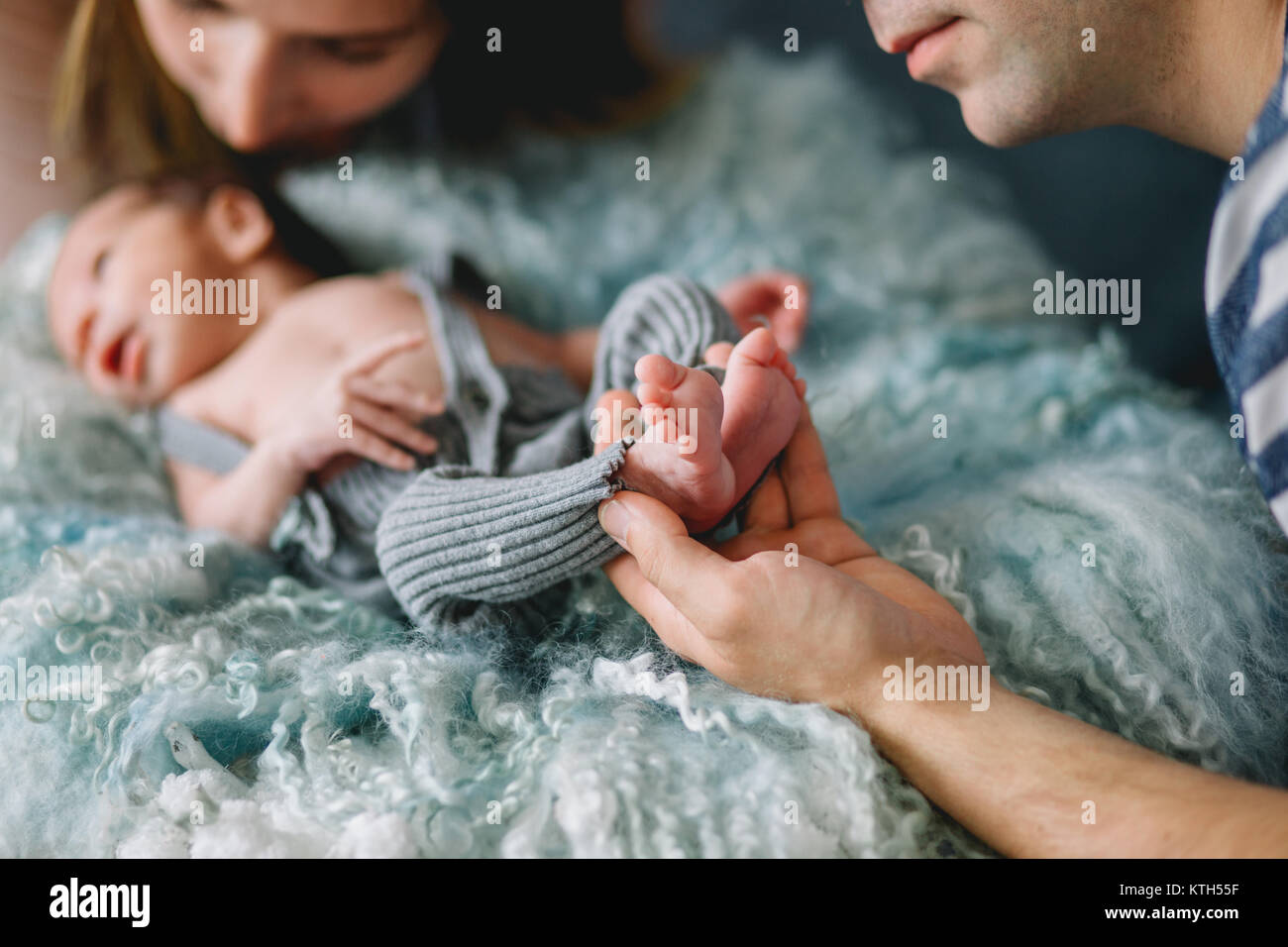 happy parents with newborn baby Stock Photo - Alamy
