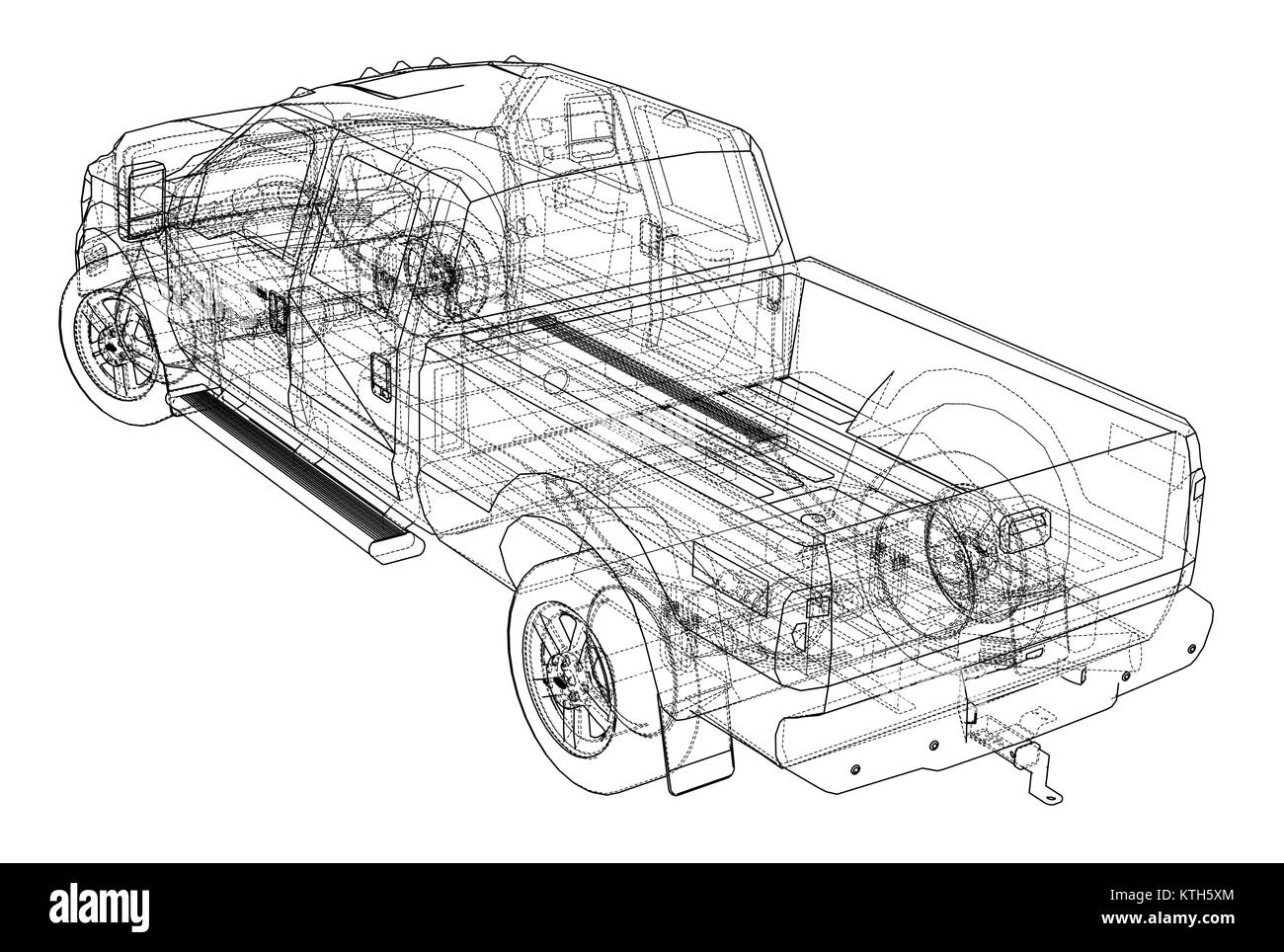 Car SUV drawing outline. Vector Stock Vector Image & Art - Alamy