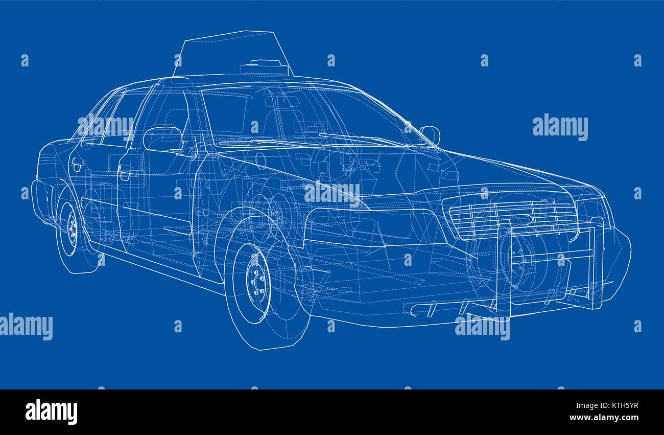 Taxi outline drawing. Vector Stock Vector Image & Art - Alamy