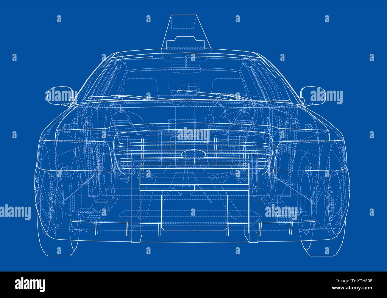 Taxi outline drawing. Vector Stock Vector Image & Art - Alamy