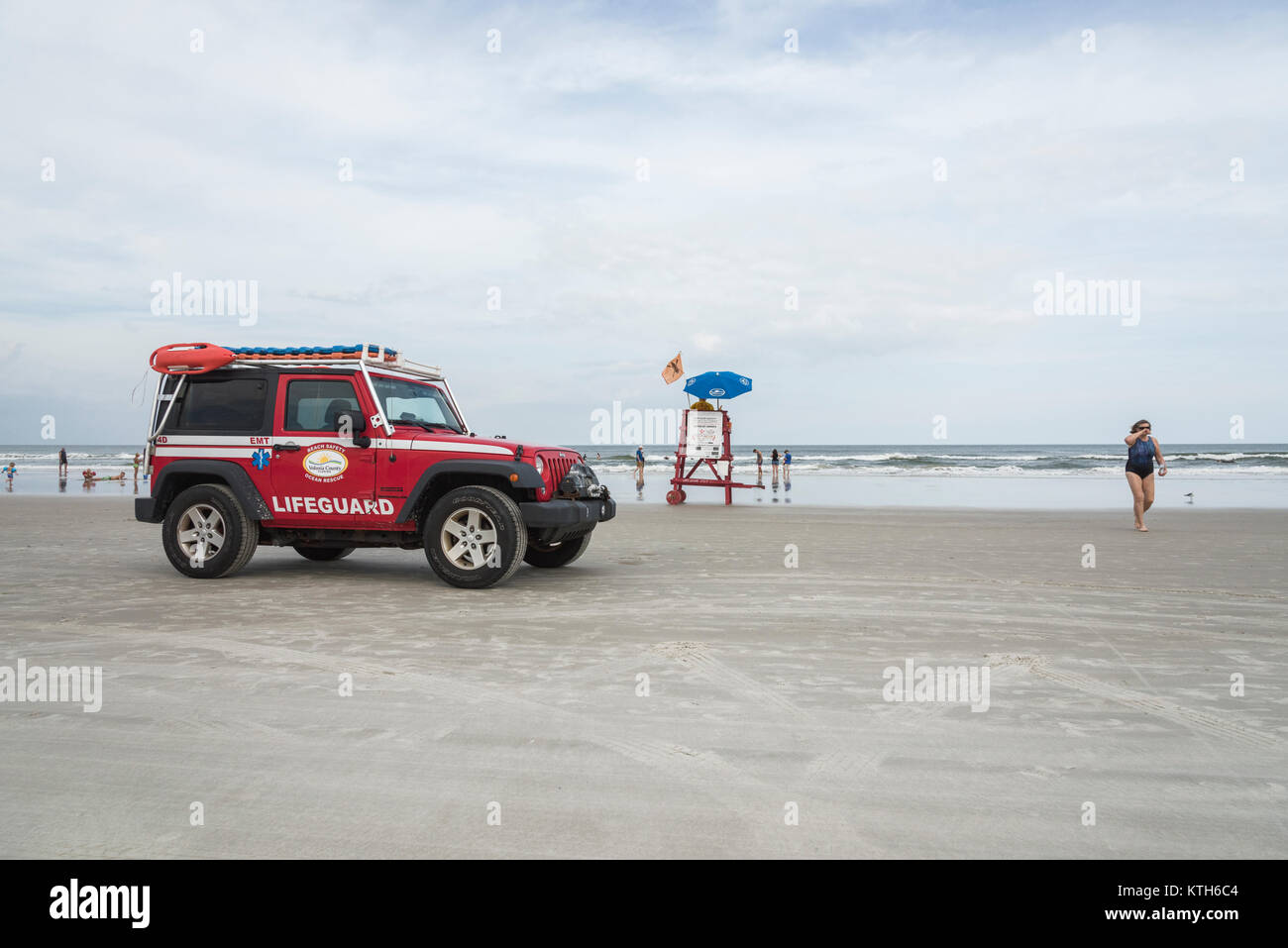Volusia County Beach, Florida USA Stock Photo - Alamy