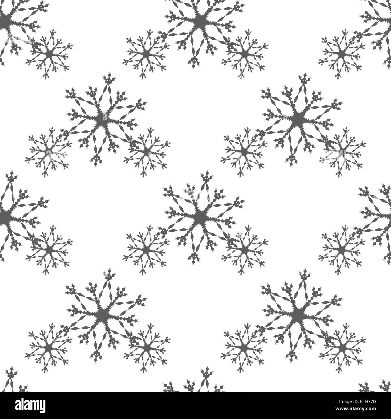 Snowflakes seamless pattern. Snow falls background. Symbol winter ...