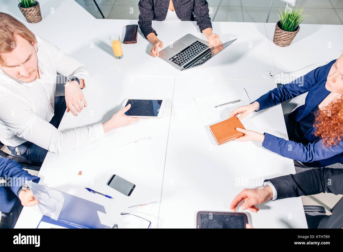 Business People Meeting Communication Discussion Working Office Stock ...