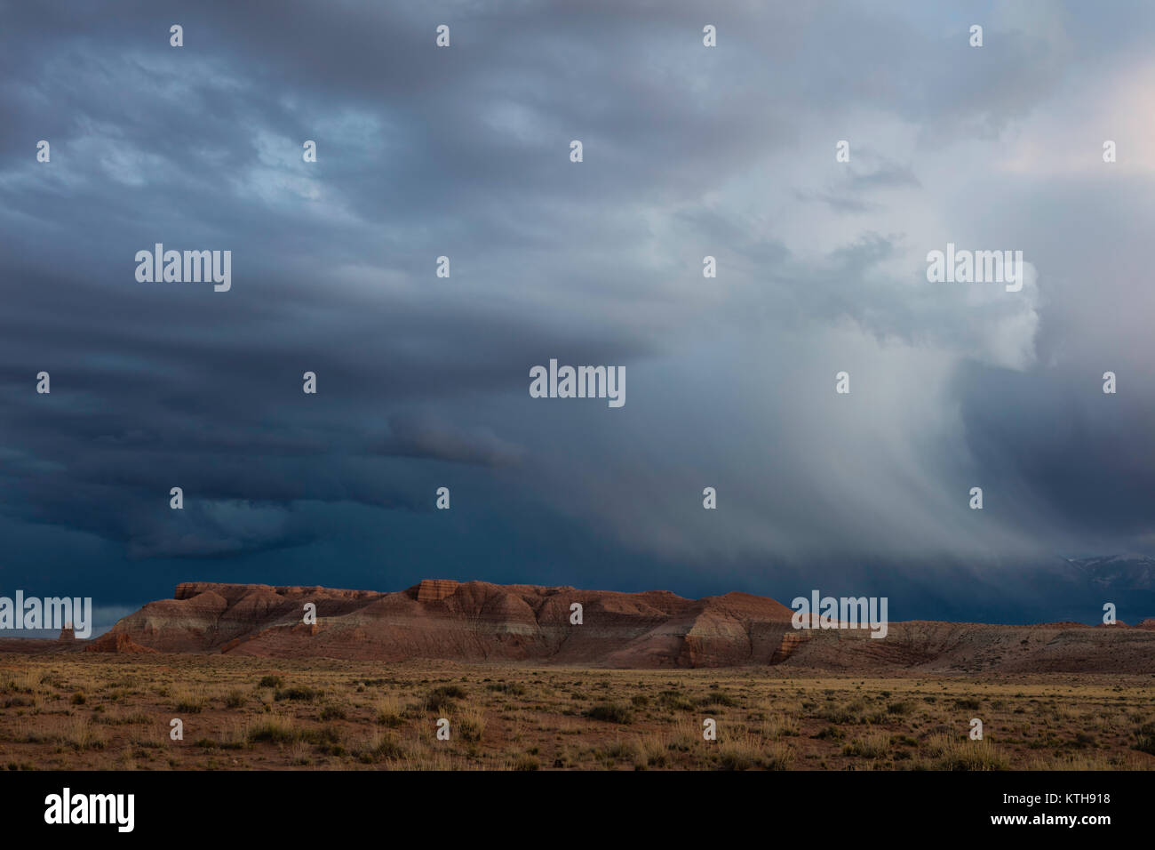 Thunderstorm outside of Hanksville, Utah Stock Photo - Alamy