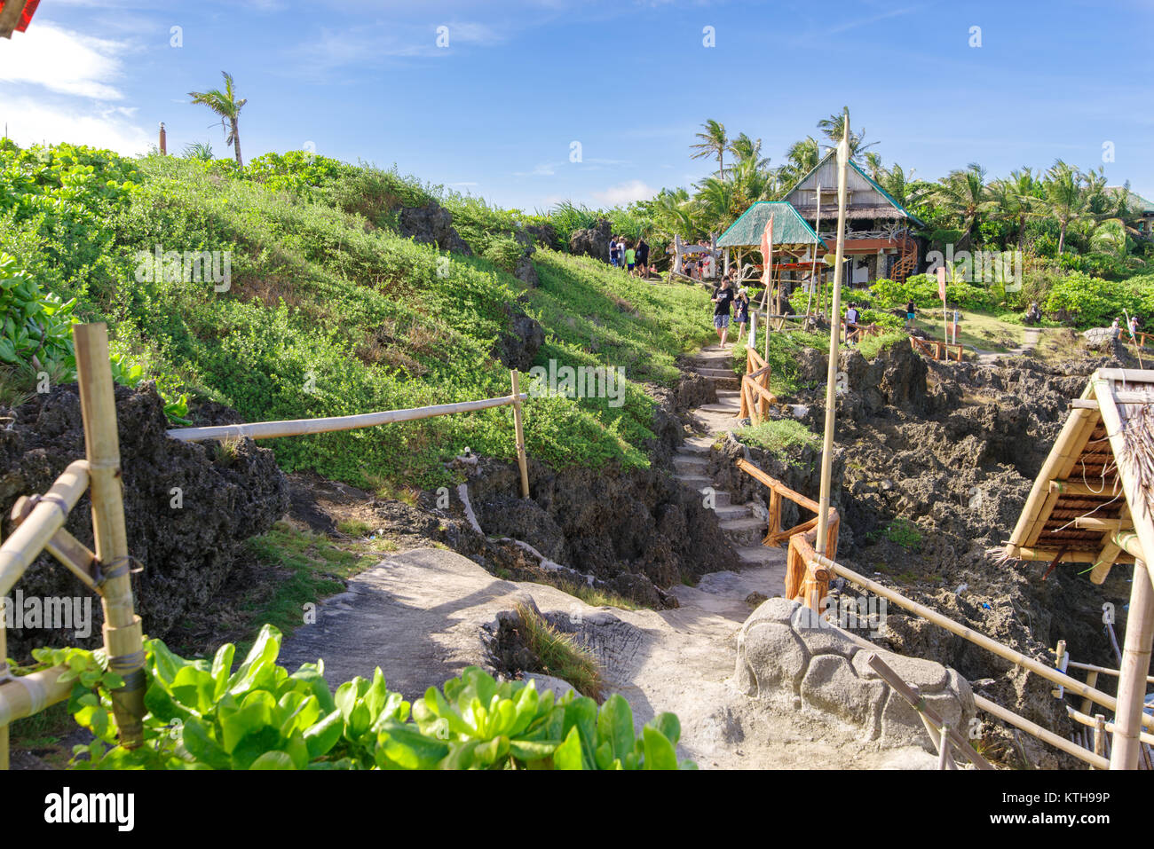 Nov 19,2017 Tourist walking at Crystal Cove island, Boracay ...
