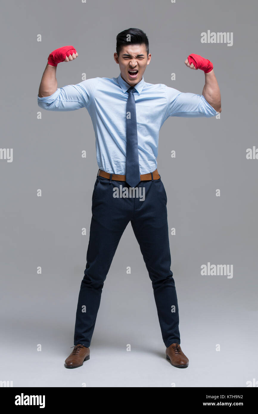 Muscular businessman hi-res stock photography and images - Alamy