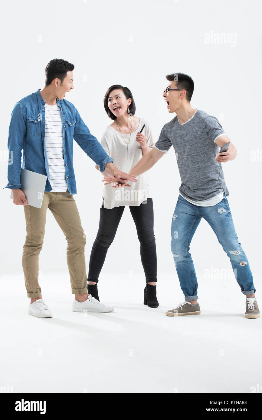 Confident designer team Stock Photo - Alamy