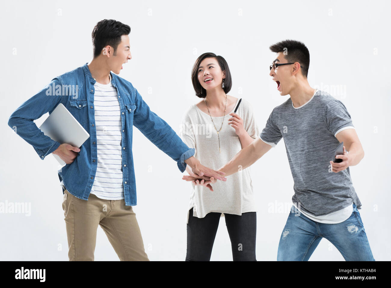 Confident designer team Stock Photo - Alamy