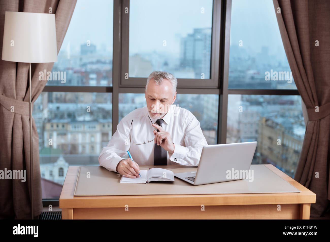 Senior inspired businessman creating business plan Stock Photo - Alamy Senior inspired businessman creating business plan Stock Photo - Alamy