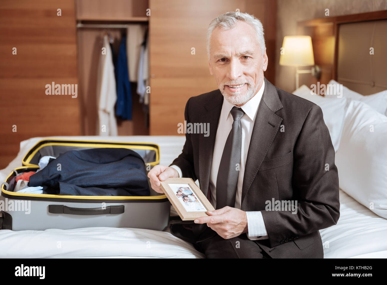 Senior merry man loves his family Stock Photo - Alamy