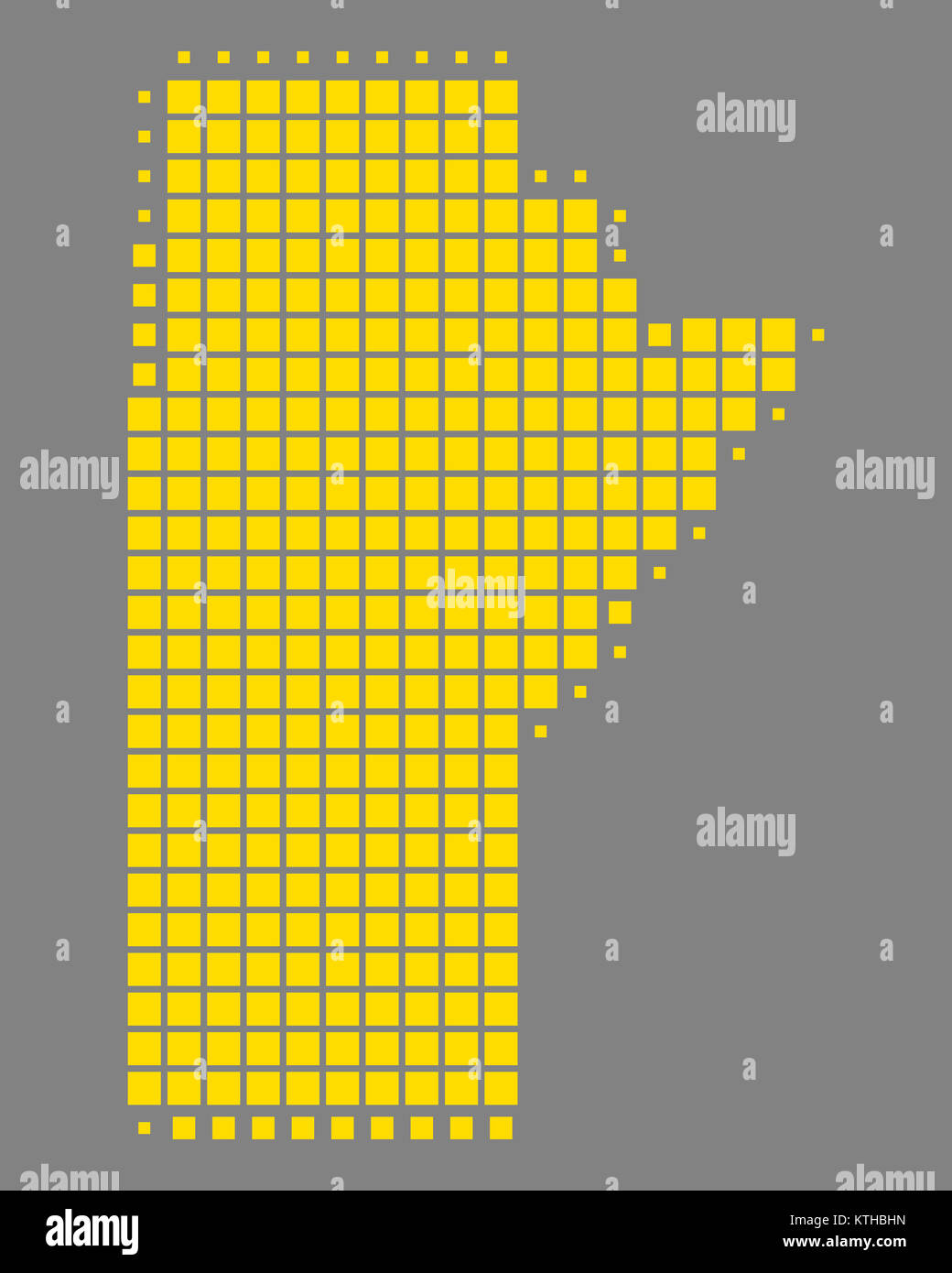 Map of Manitoba Stock Photo - Alamy
