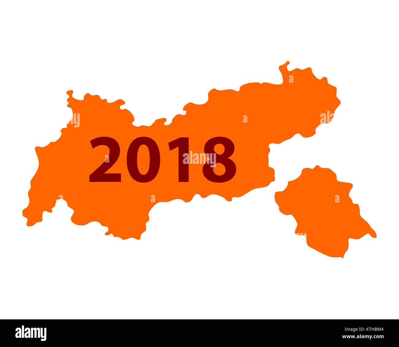 Map of Tyrol 2018 Stock Photo - Alamy